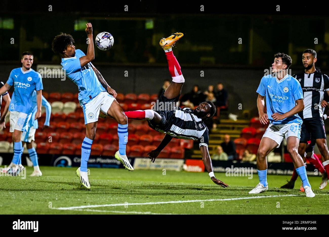 Cleethorpes, UK, 29th August, 2023. Michee Efete during the EFL Trophy ...