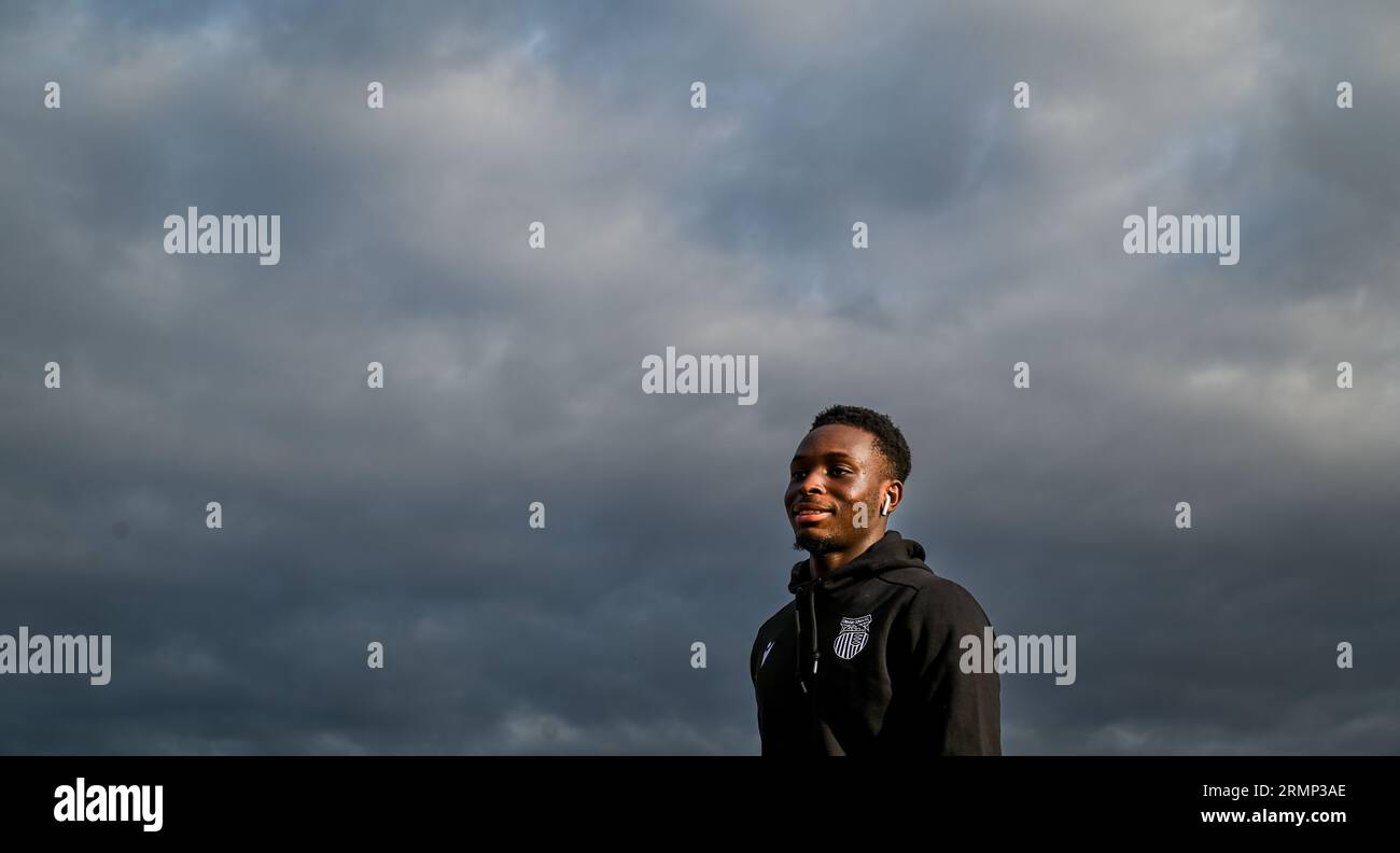 Cleethorpes, UK, 29th August, 2023. Kamil Conteh during the EFL Trophy ...