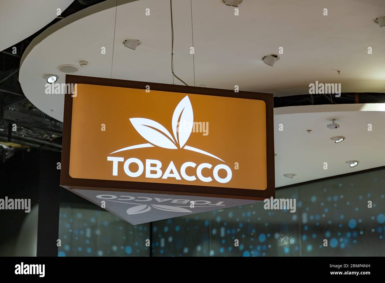 A picture of a tobacco sign Stock Photo - Alamy