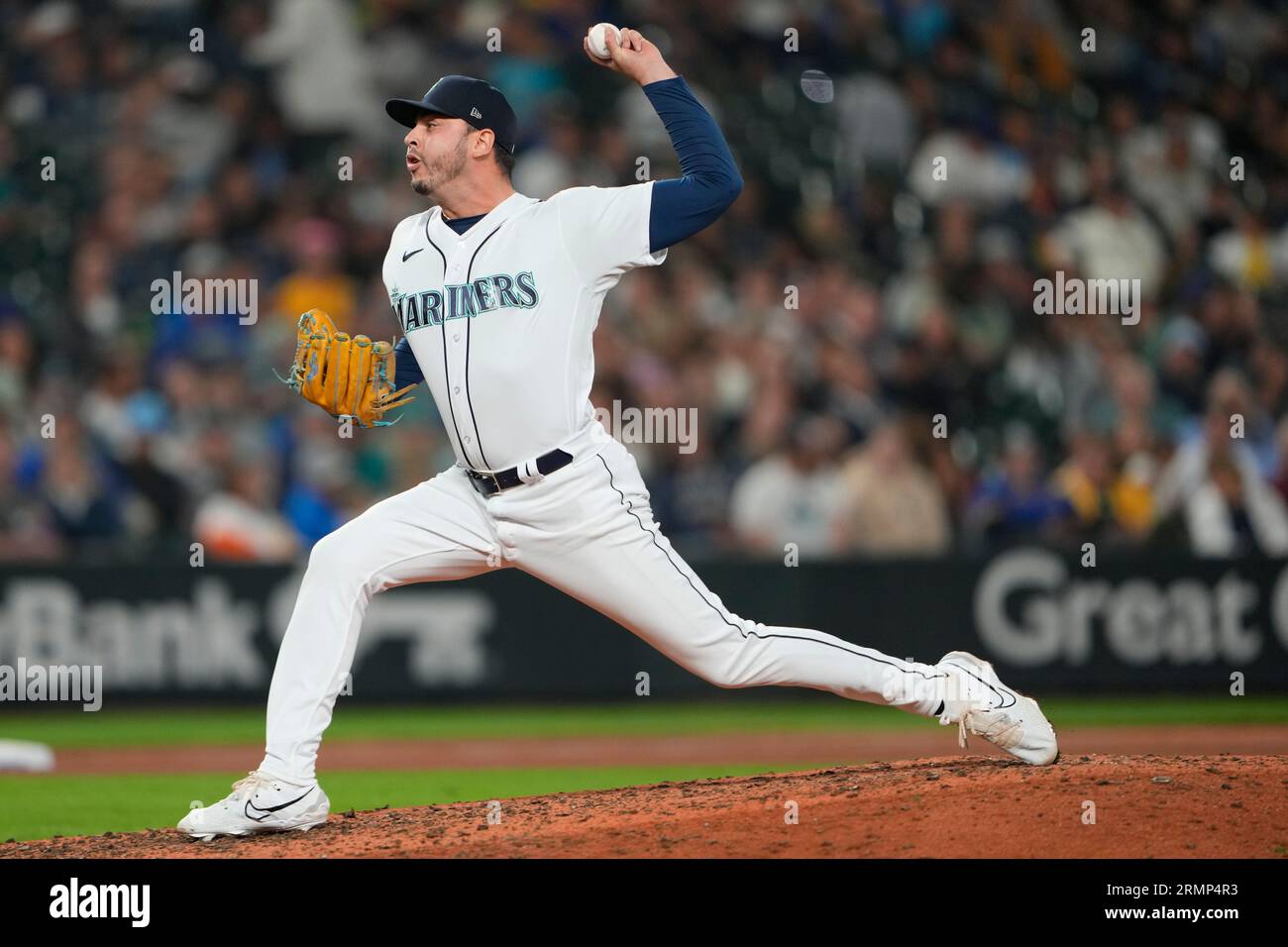 Seattle Mariners relief pitcher Tayler Saucedo throws against the ...