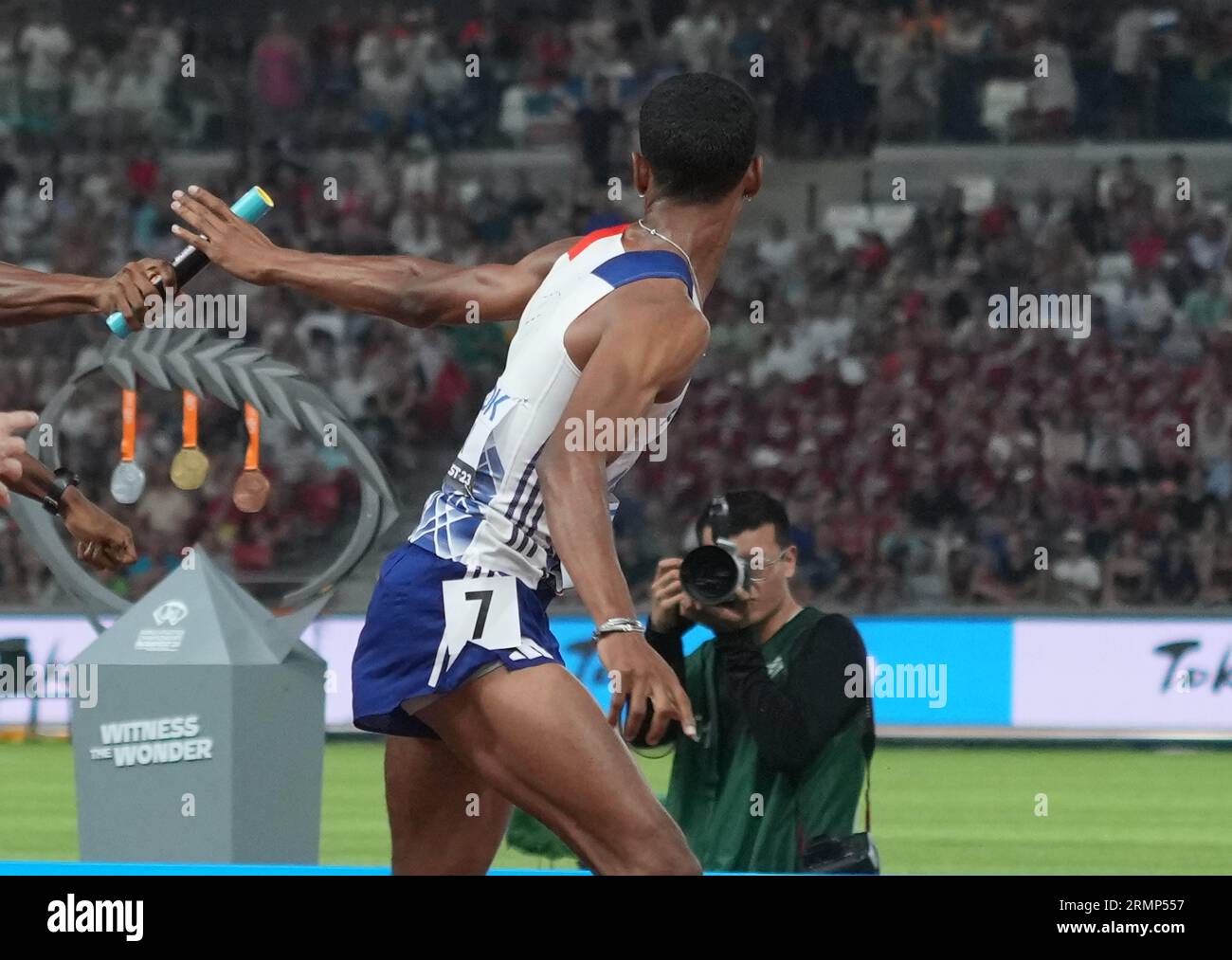 David SOMBE of FRA Final 4X400M METRES RELAY MEN during the World ...