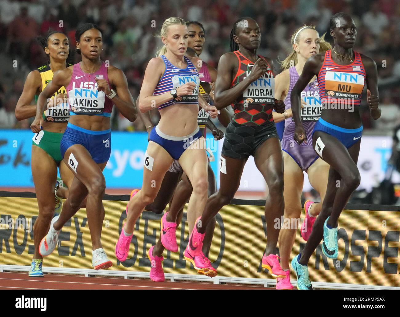 Athing MU of USA , Keely HODGKINSON of GBR and Mary MORAA of KEN Final 800 METRES WOMEN during ...