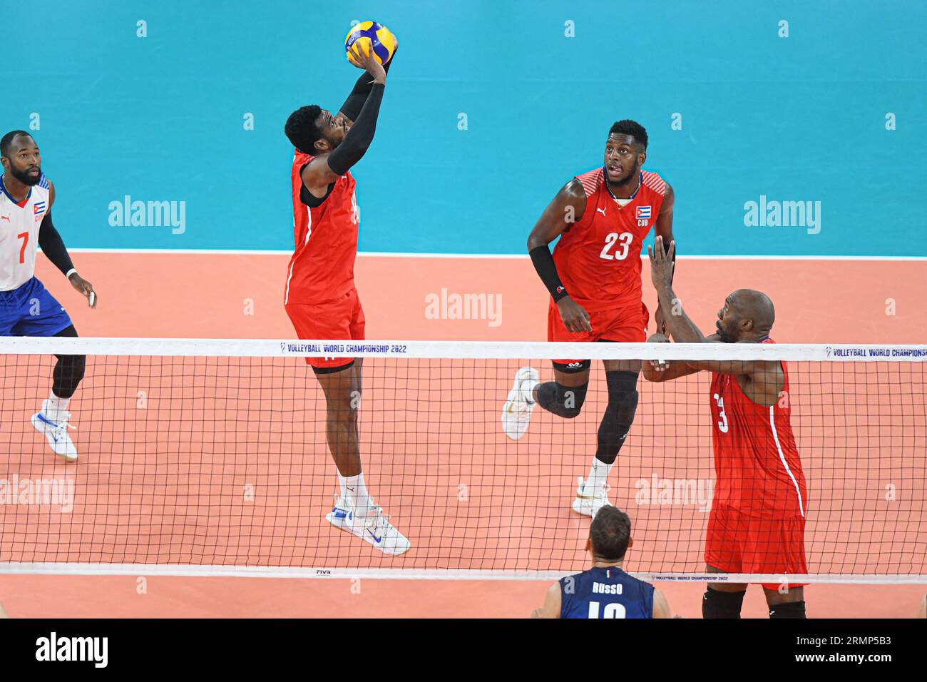 Adrian Goide, Robertlandy Simon, Marlon Yant (Cuba). Volleyball World ...