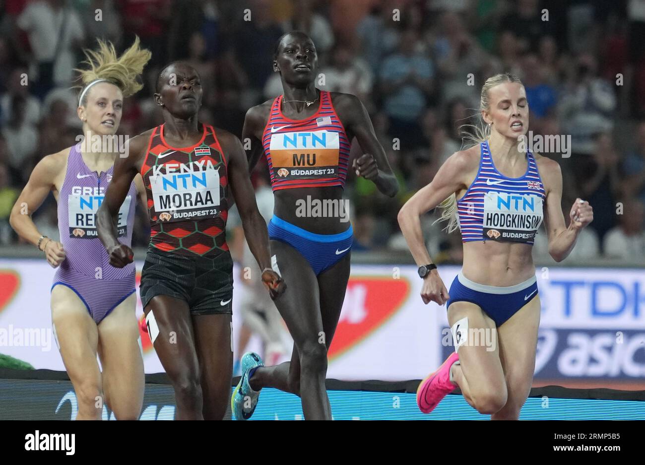 Athing MU of USA , Keely HODGKINSON of GBR and Mary MORAA of KEN Final ...