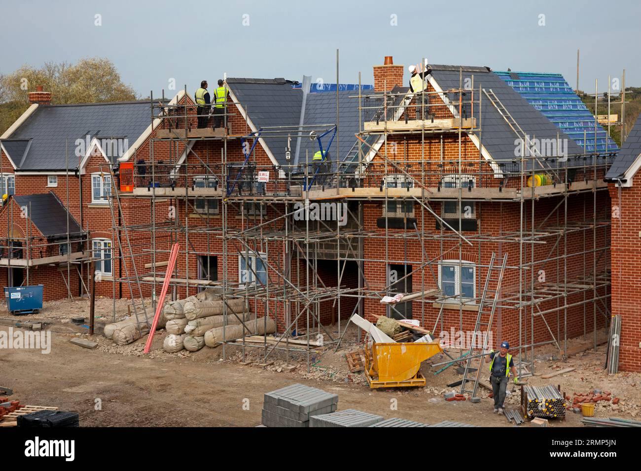 New residential property at various stages of construction: houses with ...