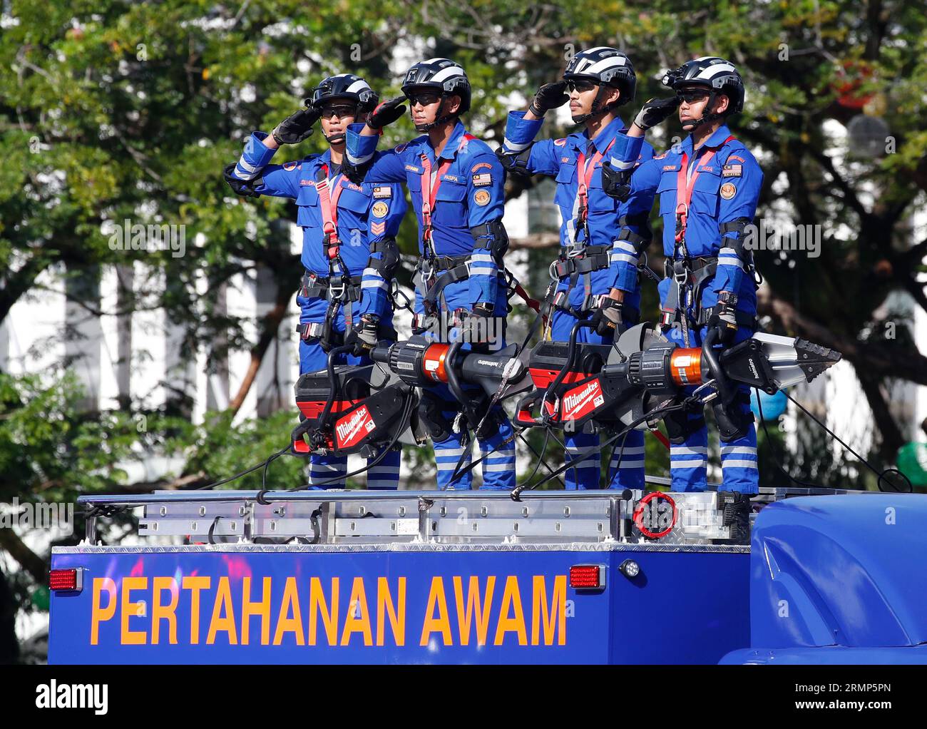 Kuala Lumpur, Malaysia. 29th Aug, 2023. Malaysia Civil Defence Force ...