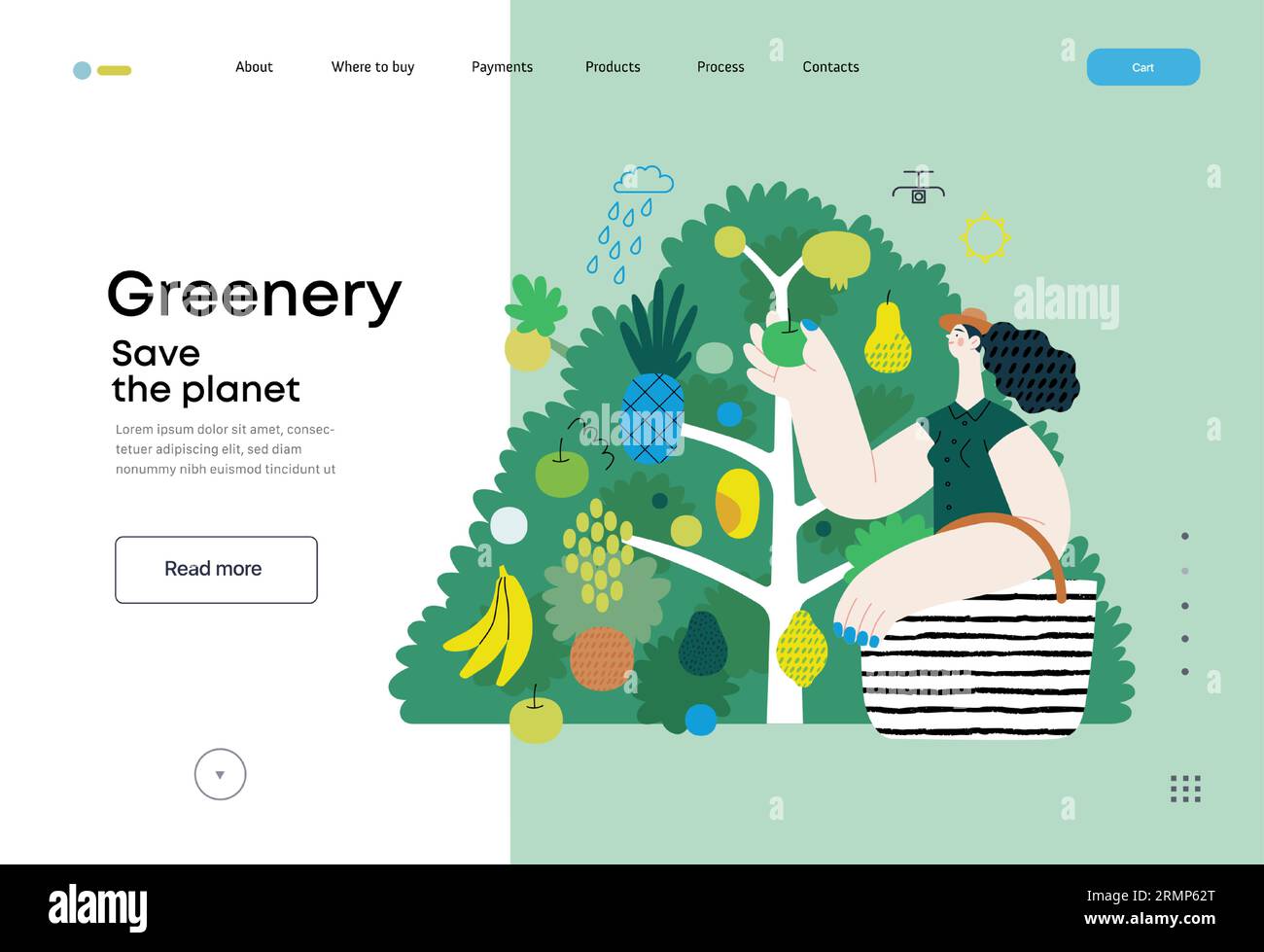 Orchard biodiversity Stock Vector Images - Alamy