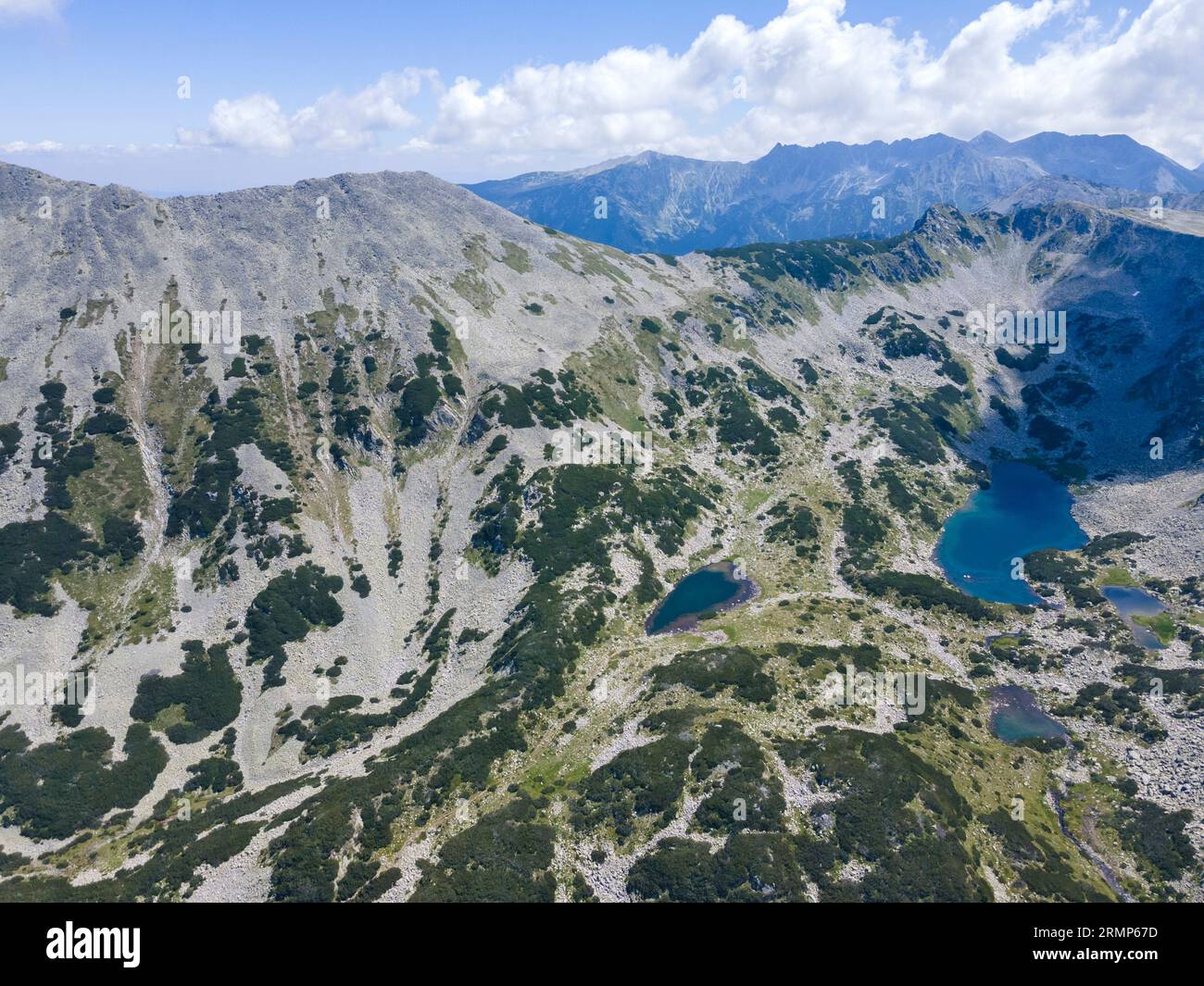 Amazing Aerial view of Pirin Mountain near Banderitsa River, Bulgaria ...