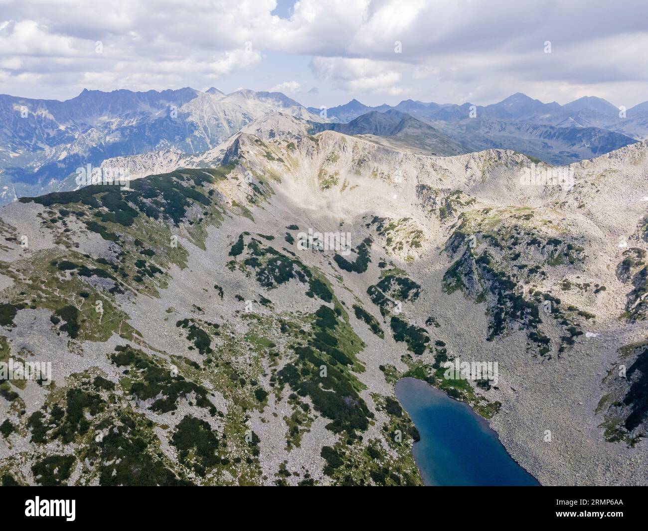 Amazing Aerial view of Pirin Mountain near Banderitsa River, Bulgaria ...