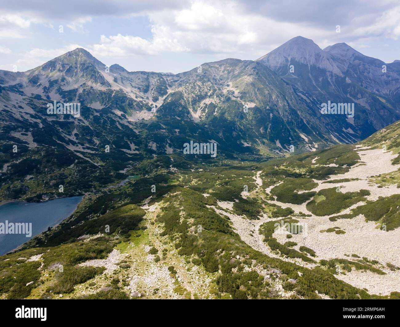 Amazing Aerial view of Pirin Mountain near Banderitsa River, Bulgaria ...