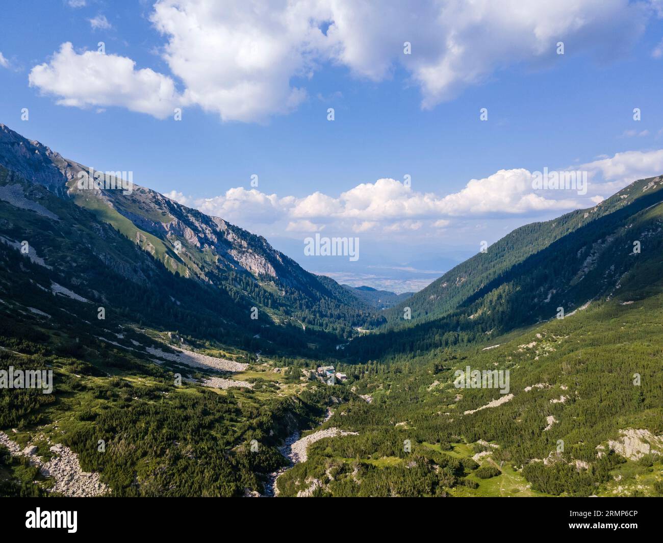 Amazing Aerial view of Pirin Mountain near Banderitsa River, Bulgaria ...