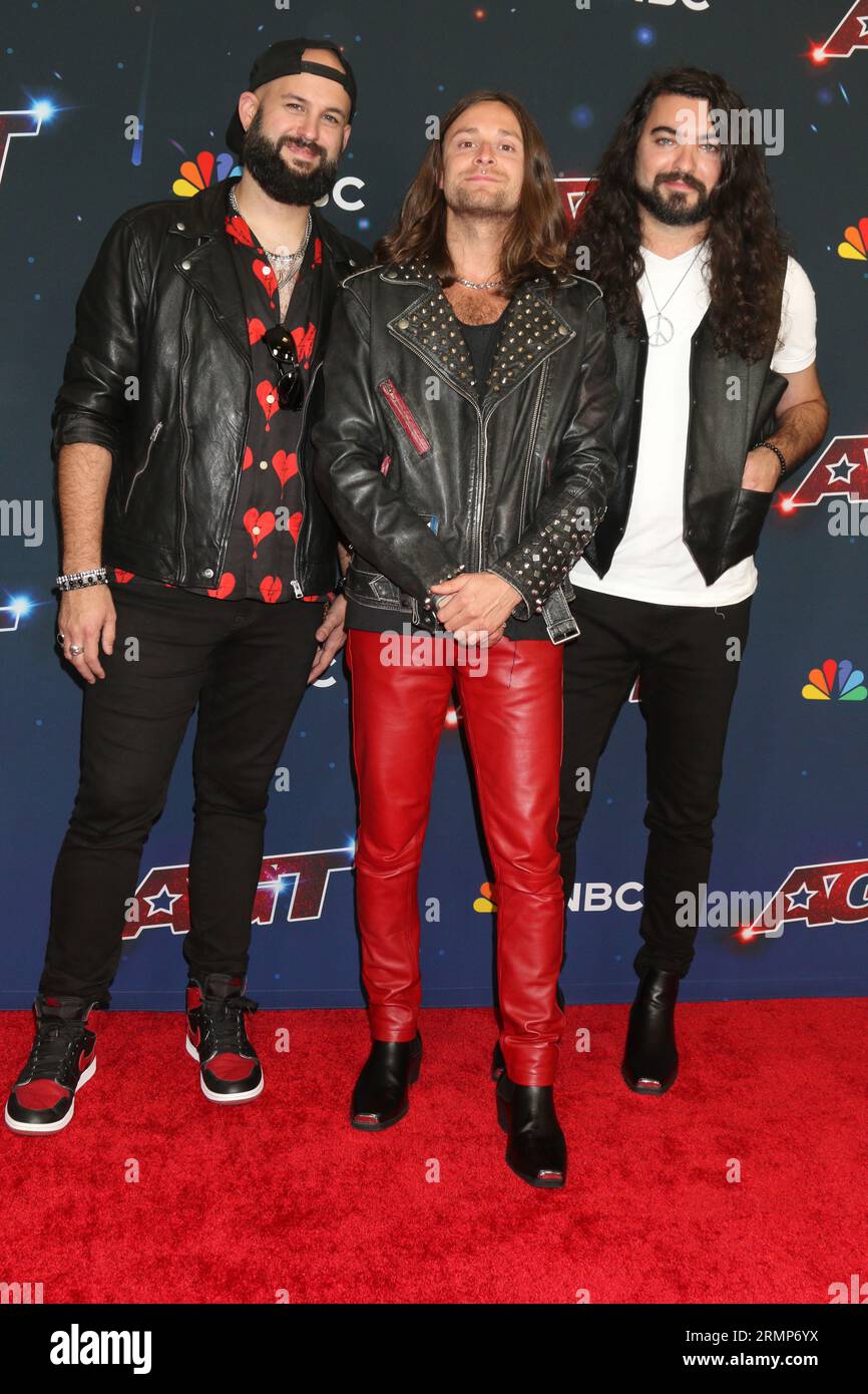 LOS ANGELES - AUG 22: Tim Venerosa, Beau Lastavich, Greg Herndon, True Villains at the America's ...