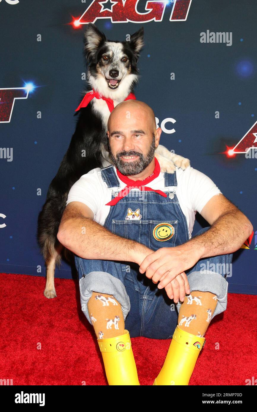 LOS ANGELES - AUG 22: Adrian Stoica, Hurricane at the America's Got Talent Season 18 Live Show ...