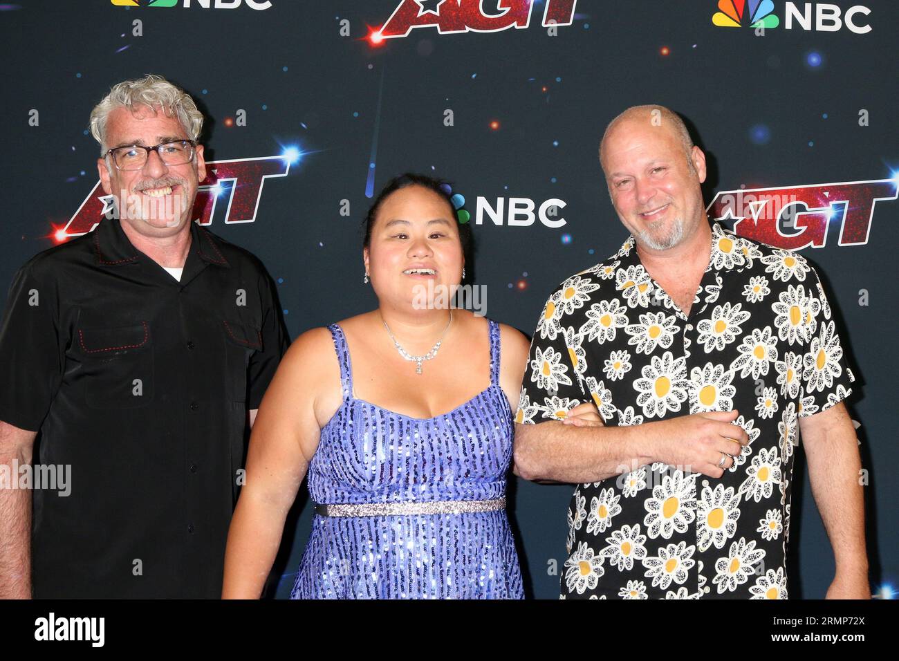 LOS ANGELES - AUG 22: Jamie Darcangelo, Lavender Darcangelo, Wil Darcangelo at the America's Got ...