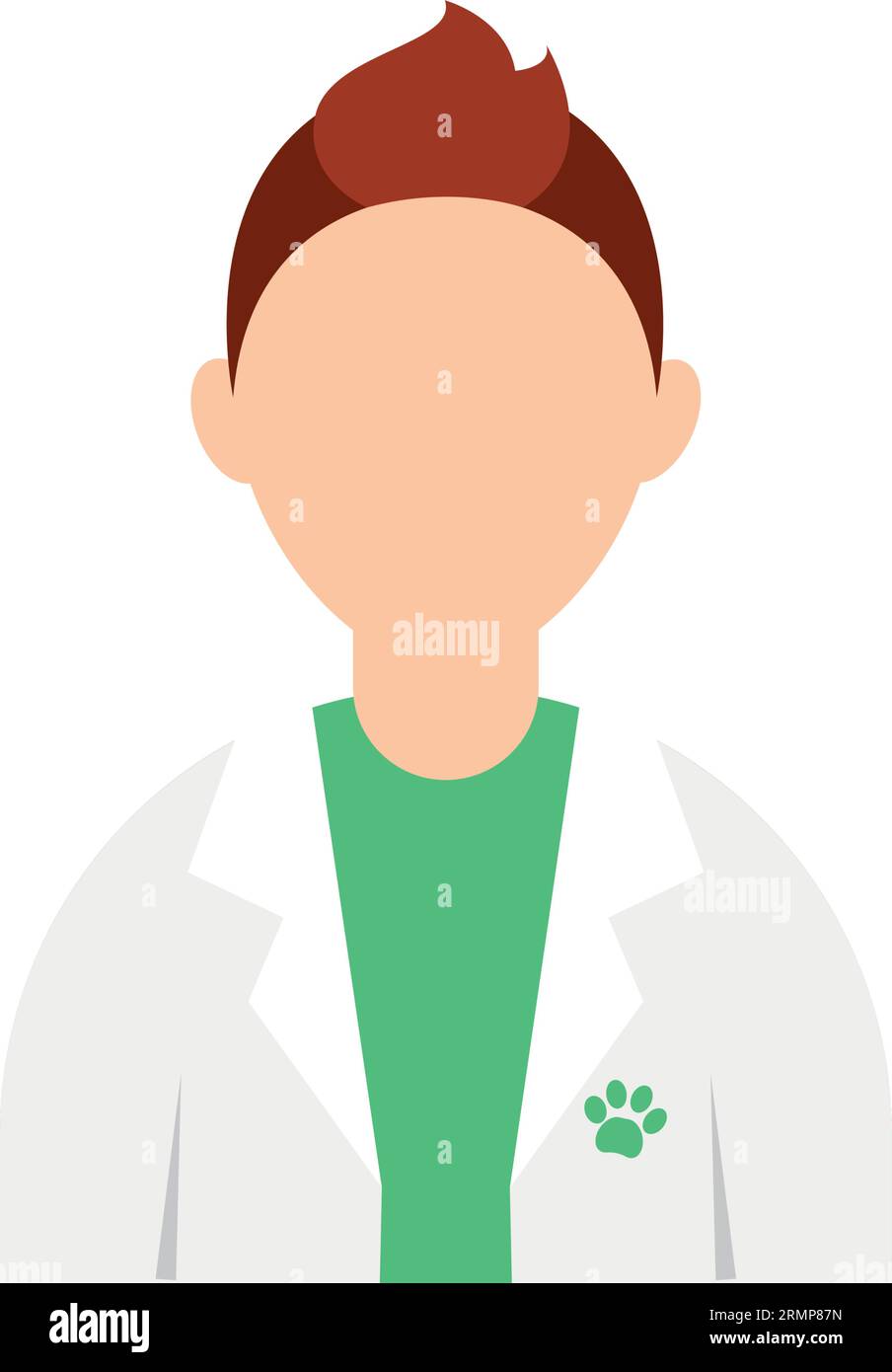 Isolated abstract colored male veterinary doctor character Vector Stock ...