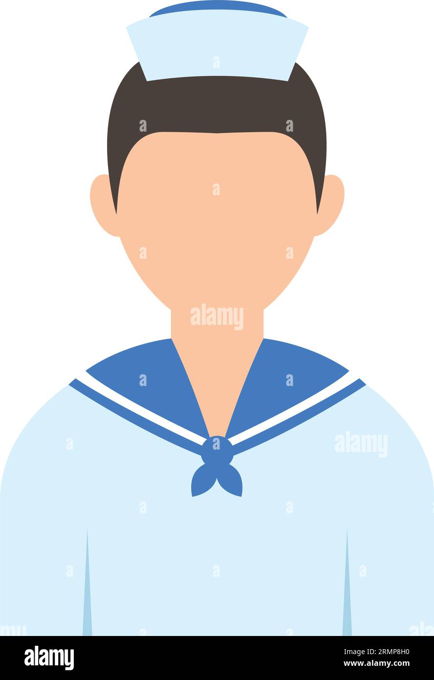 Isolated abstract colored male sailor character Vector Stock Vector ...