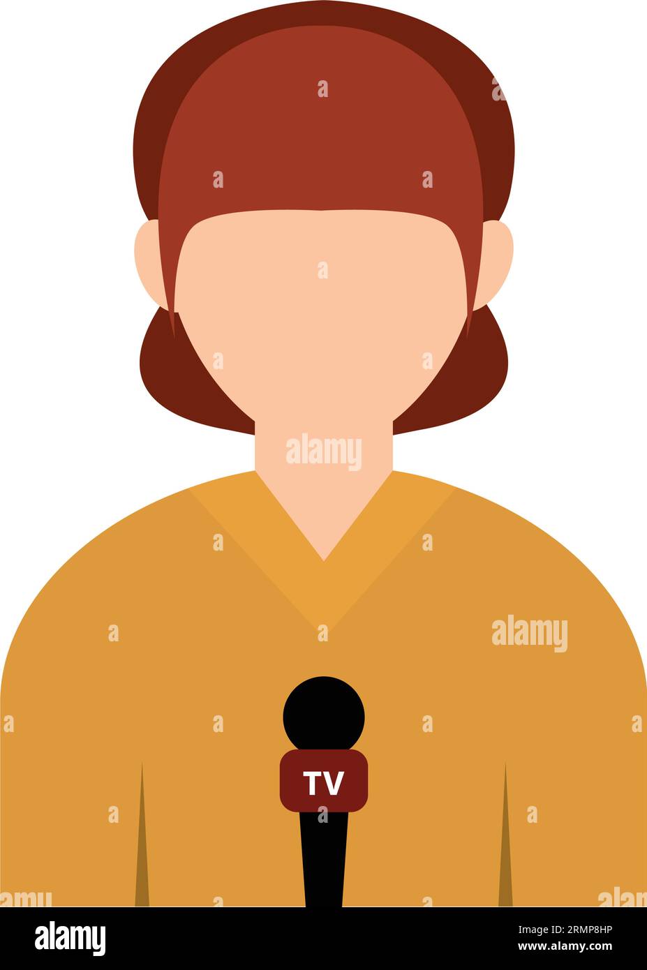 Cartoon female journalist hi-res stock photography and images - Alamy