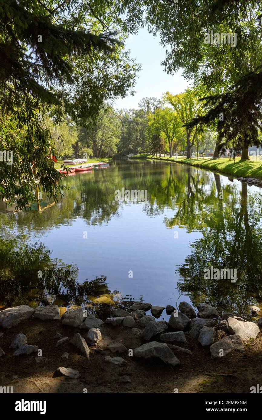Canoe and paddle boat rentals available at Bowness Park, Calgary ...
