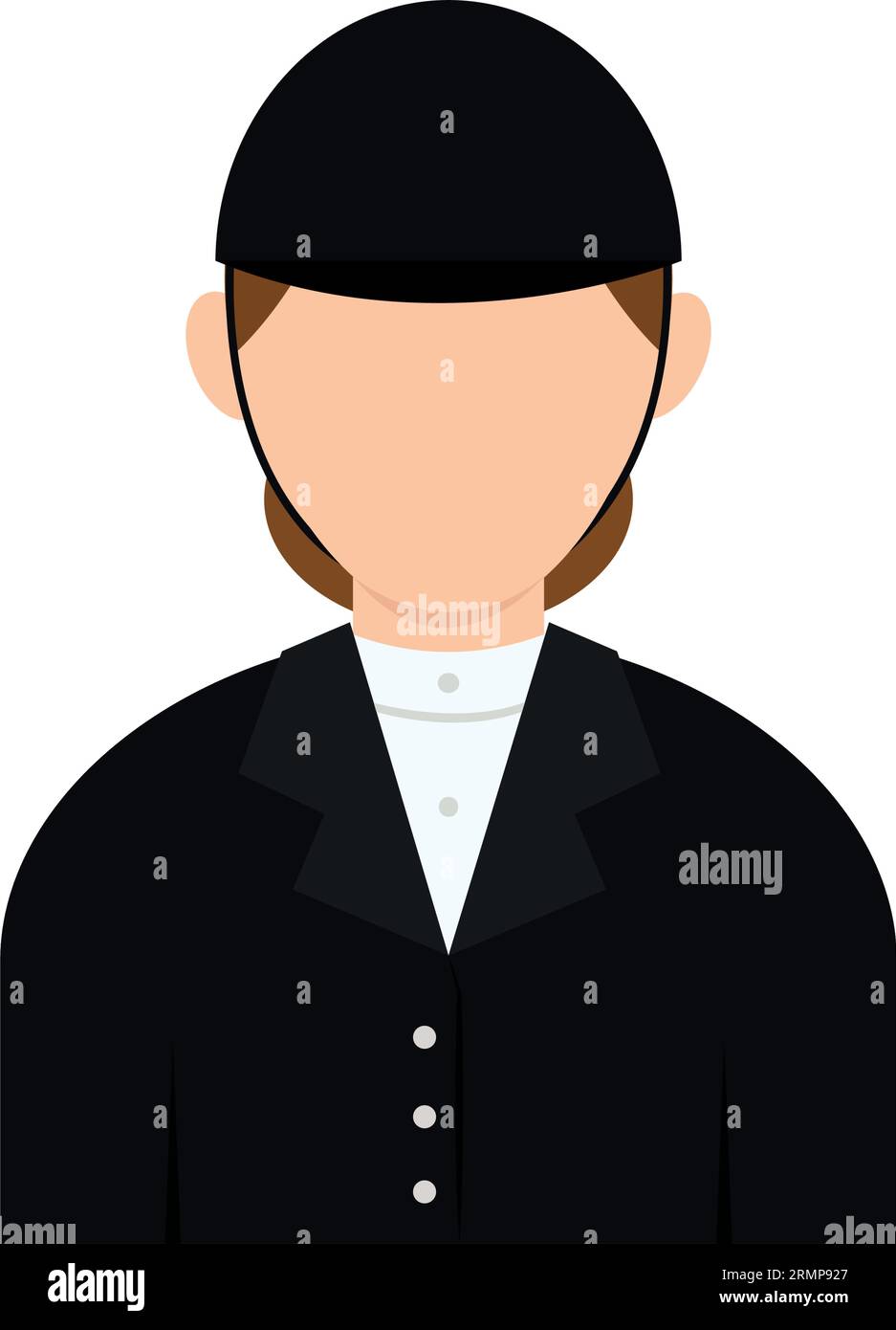Isolated abstract colored female police officer character Vector Stock ...