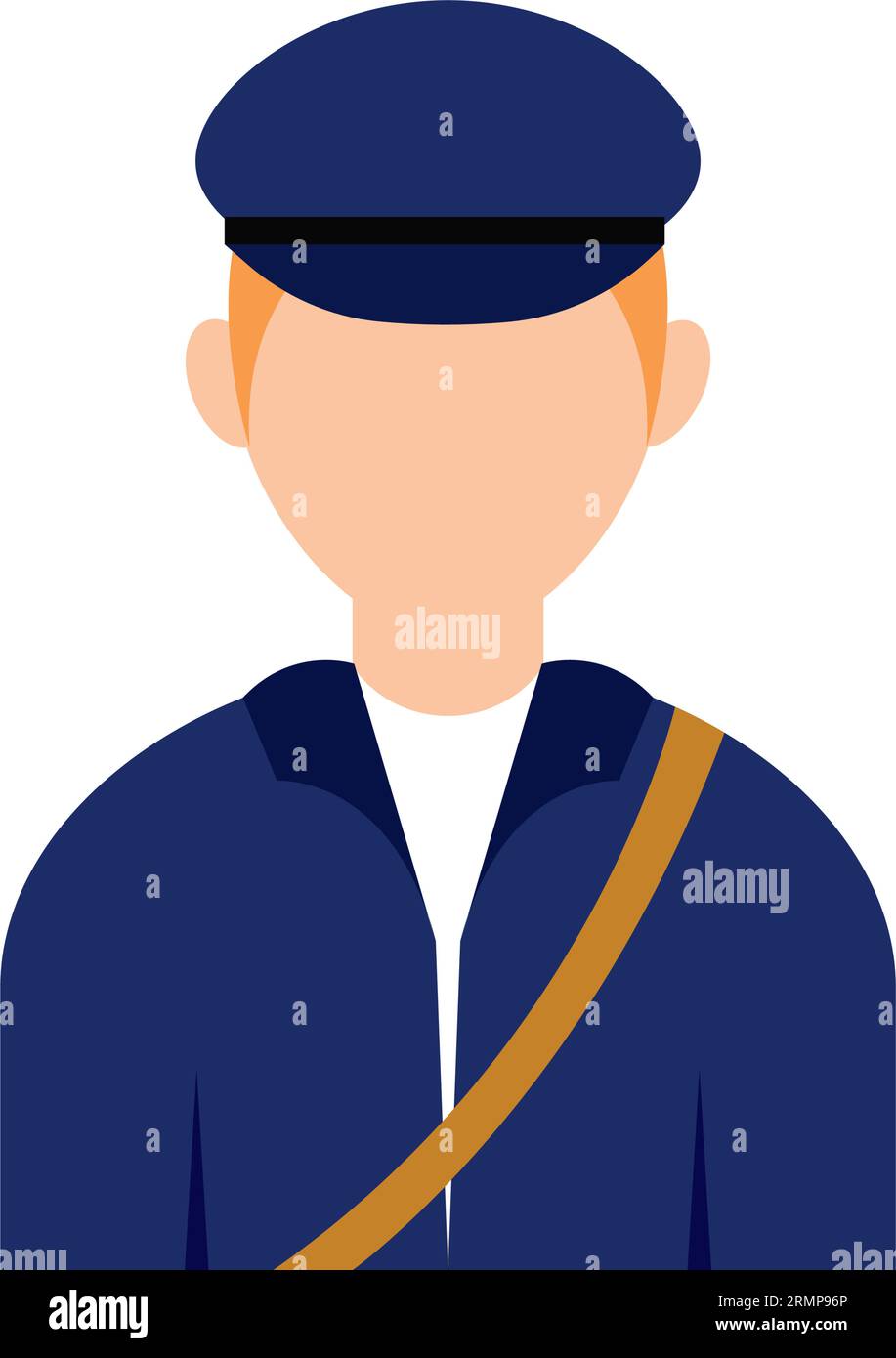 Isolated abstract colored male mailer character Vector Stock Vector ...