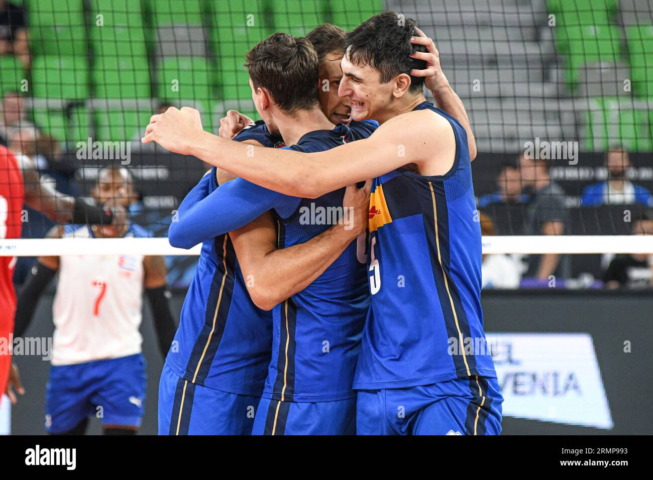 Roberto Russo, Daniele Lavia, Alessandro Michieletto (Italy). Volleyball World Championship 2022 ...