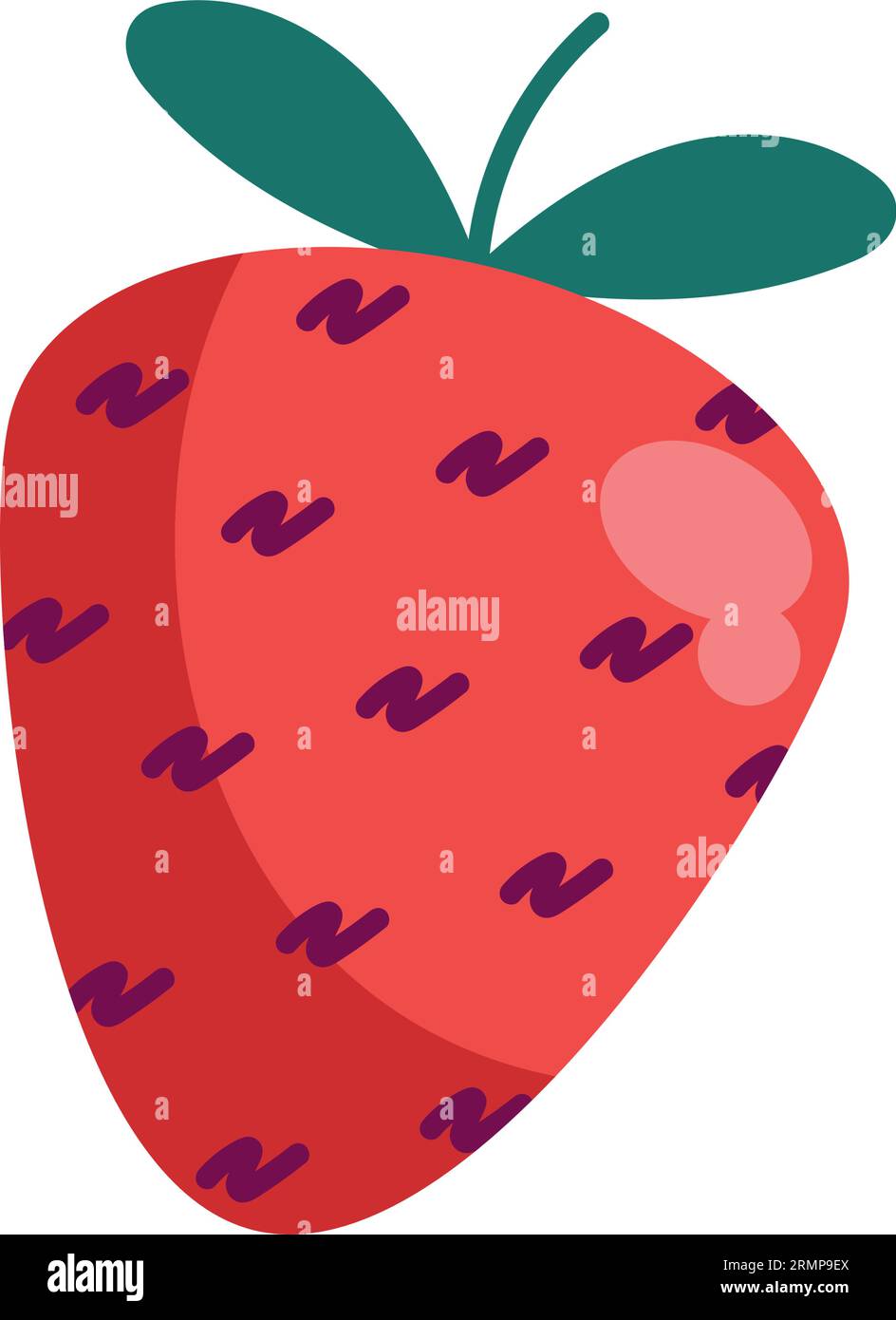 strawberry fruit illustration vector isolated Stock Vector Image & Art ...