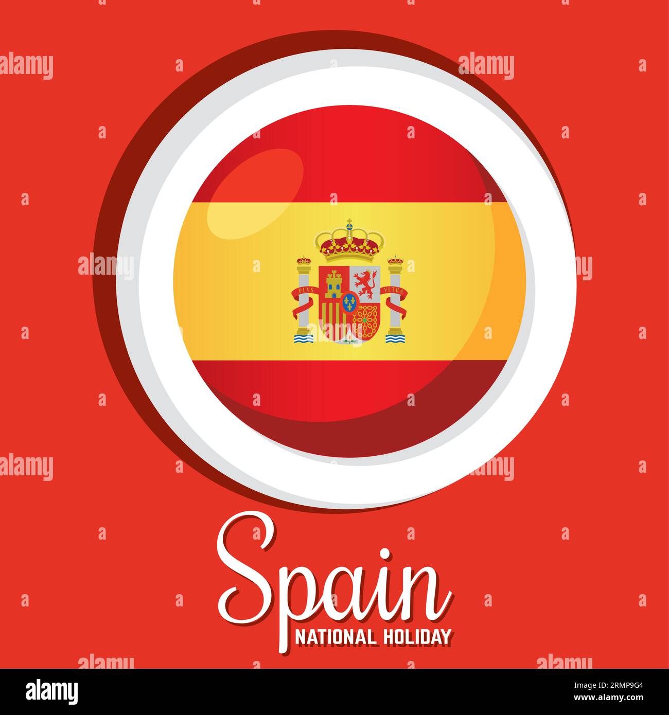 Spain background with its flag and shield Vector Stock Vector Image ...