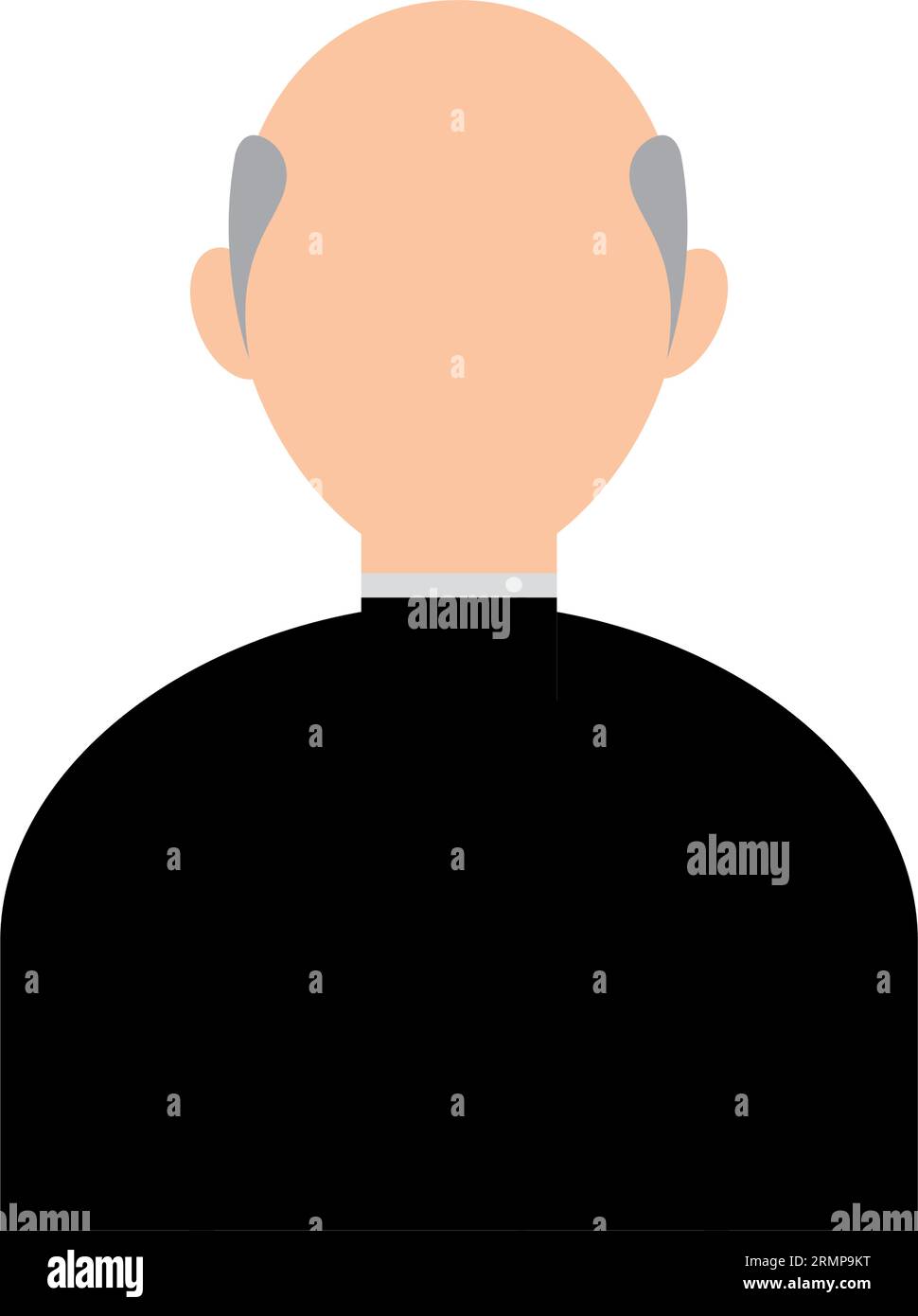 Isolated abstract colored male priest character Vector Stock Vector ...
