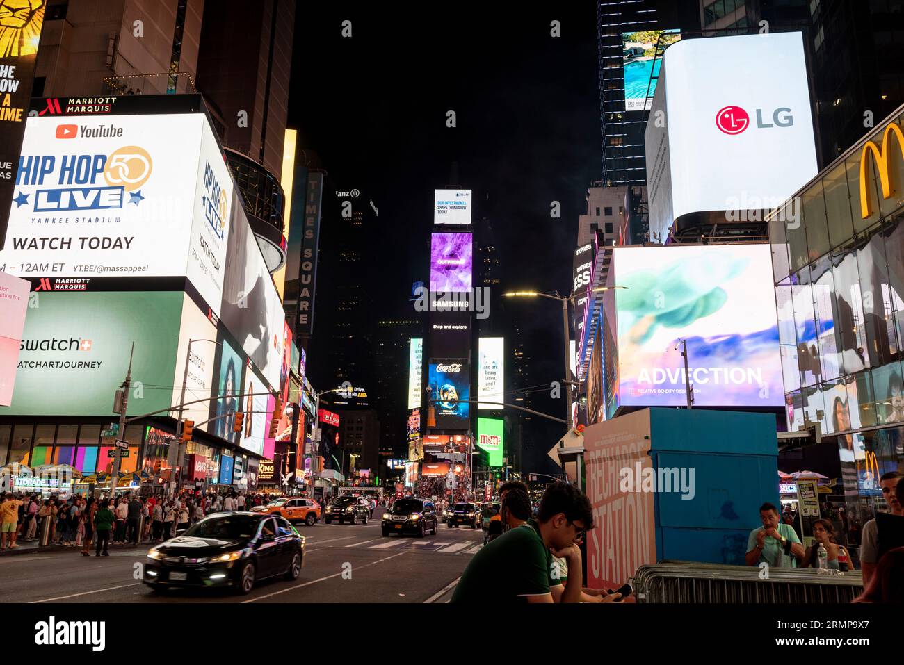 Times Square in NYC is a world-famous commercial and entertainment hub ...