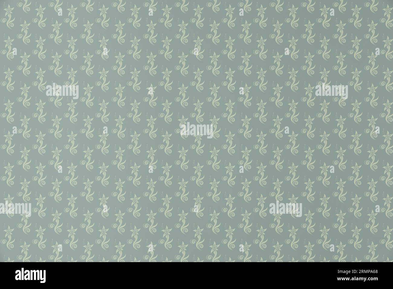 Ash gray color wallpaper with floral pattern Stock Photo - Alamy