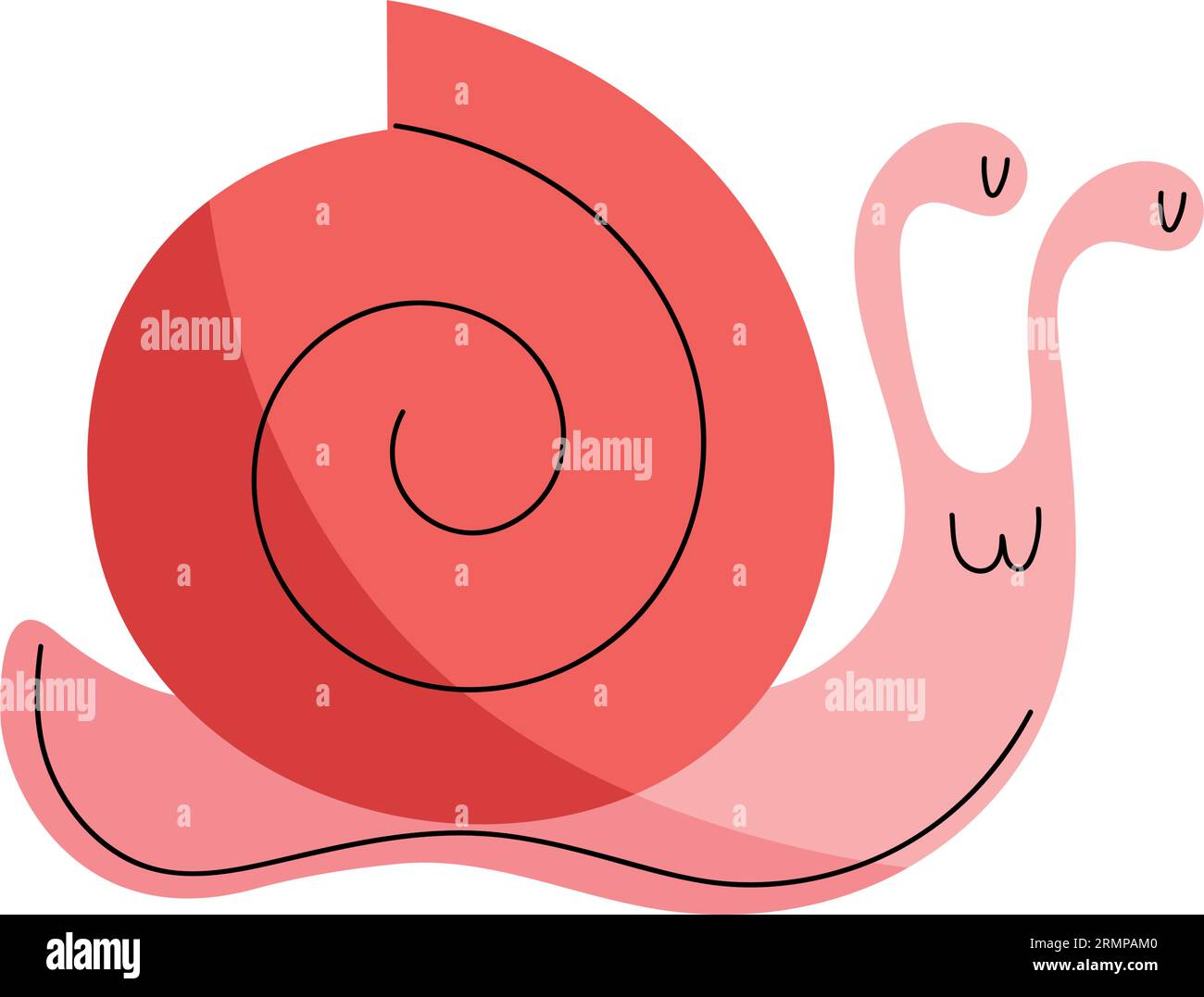 snail doodle illustration vector isolated Stock Vector Image & Art - Alamy