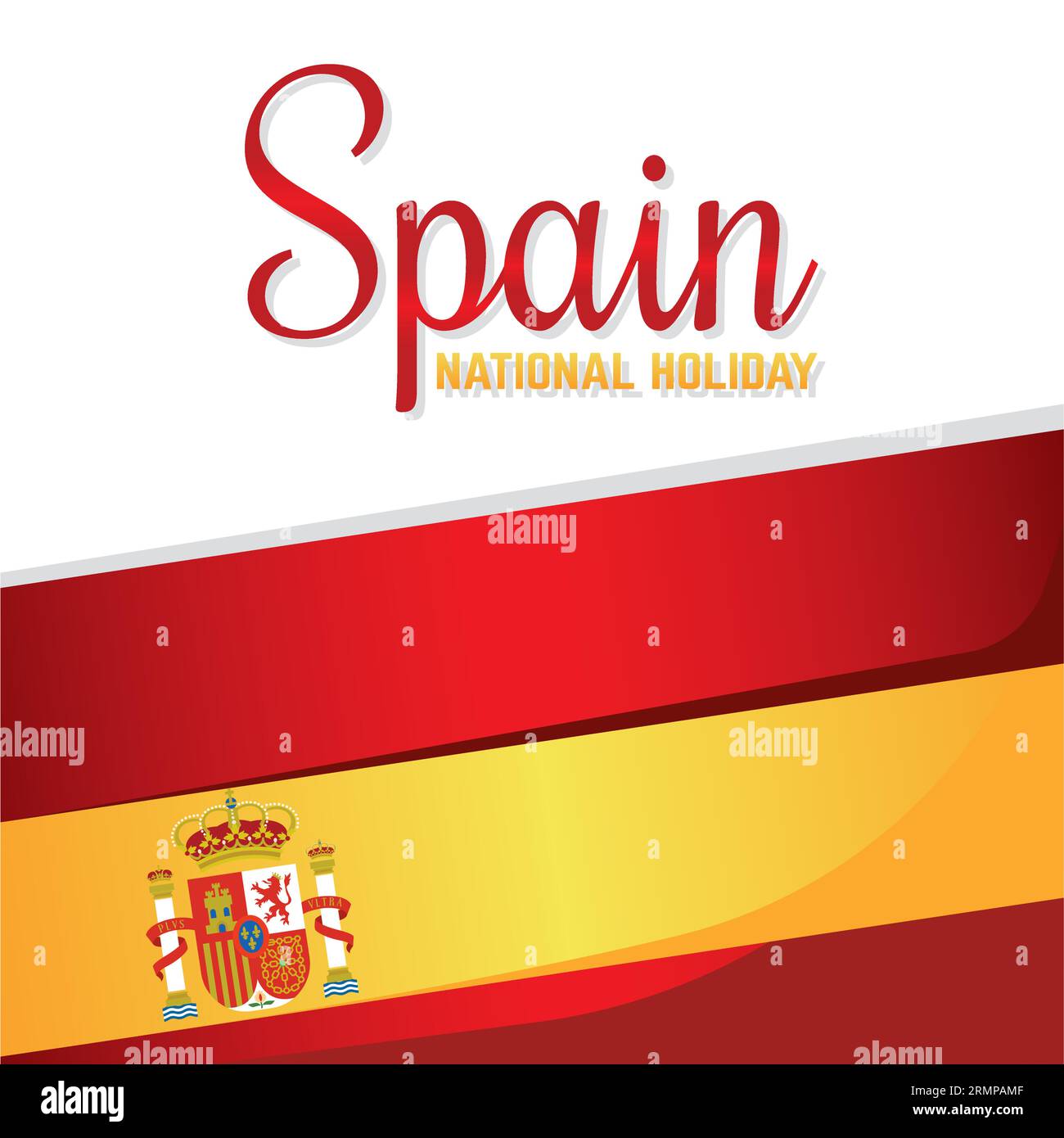 Spain background with its flag and shield Vector Stock Vector Image ...