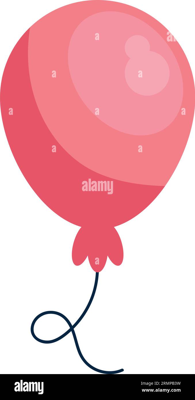 pink balloon illustration vector isolated Stock Vector Image & Art - Alamy