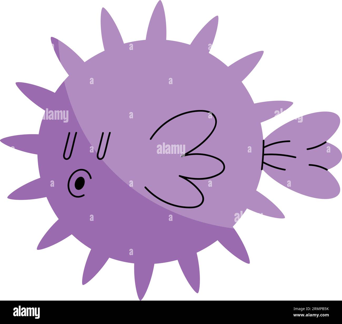 blowfish doodle illustration vector isolated Stock Vector Image & Art ...
