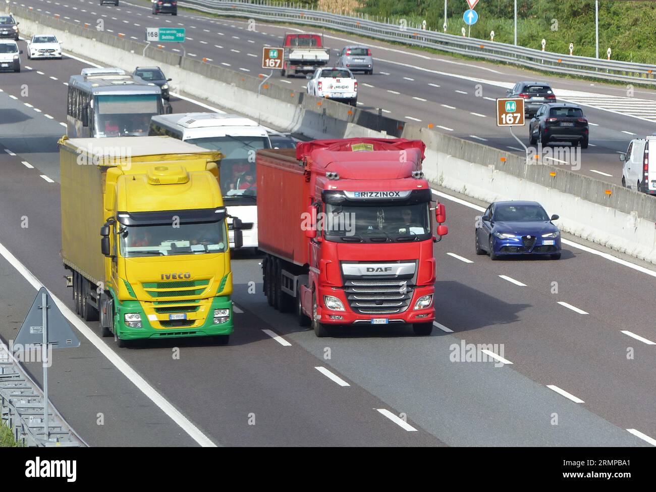 After the summer break, the Milan-Venice motorway is already at full ...