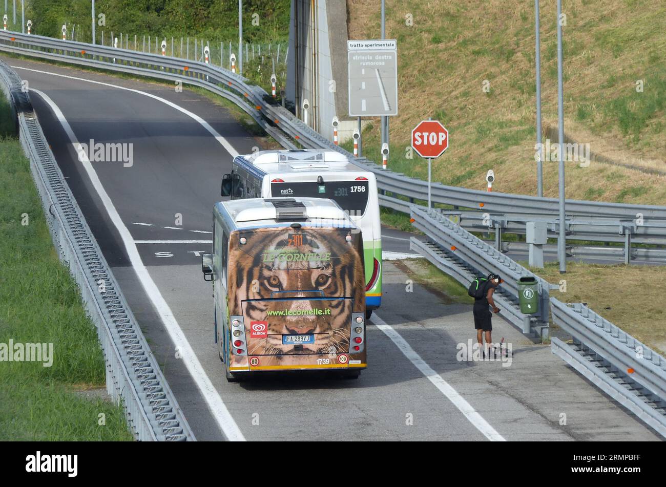 After the summer break, the Milan-Venice motorway is already at full ...