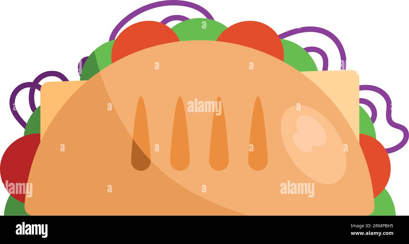 mexican taco illustration vector isolated Stock Vector Image & Art - Alamy