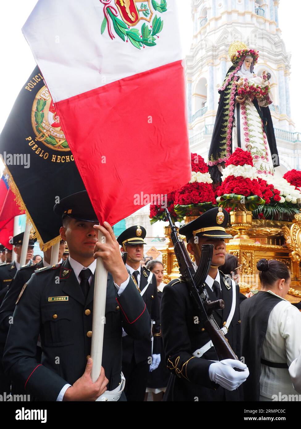 Lima, Peru. 29th Aug, 2023. National Police guard detachment ...
