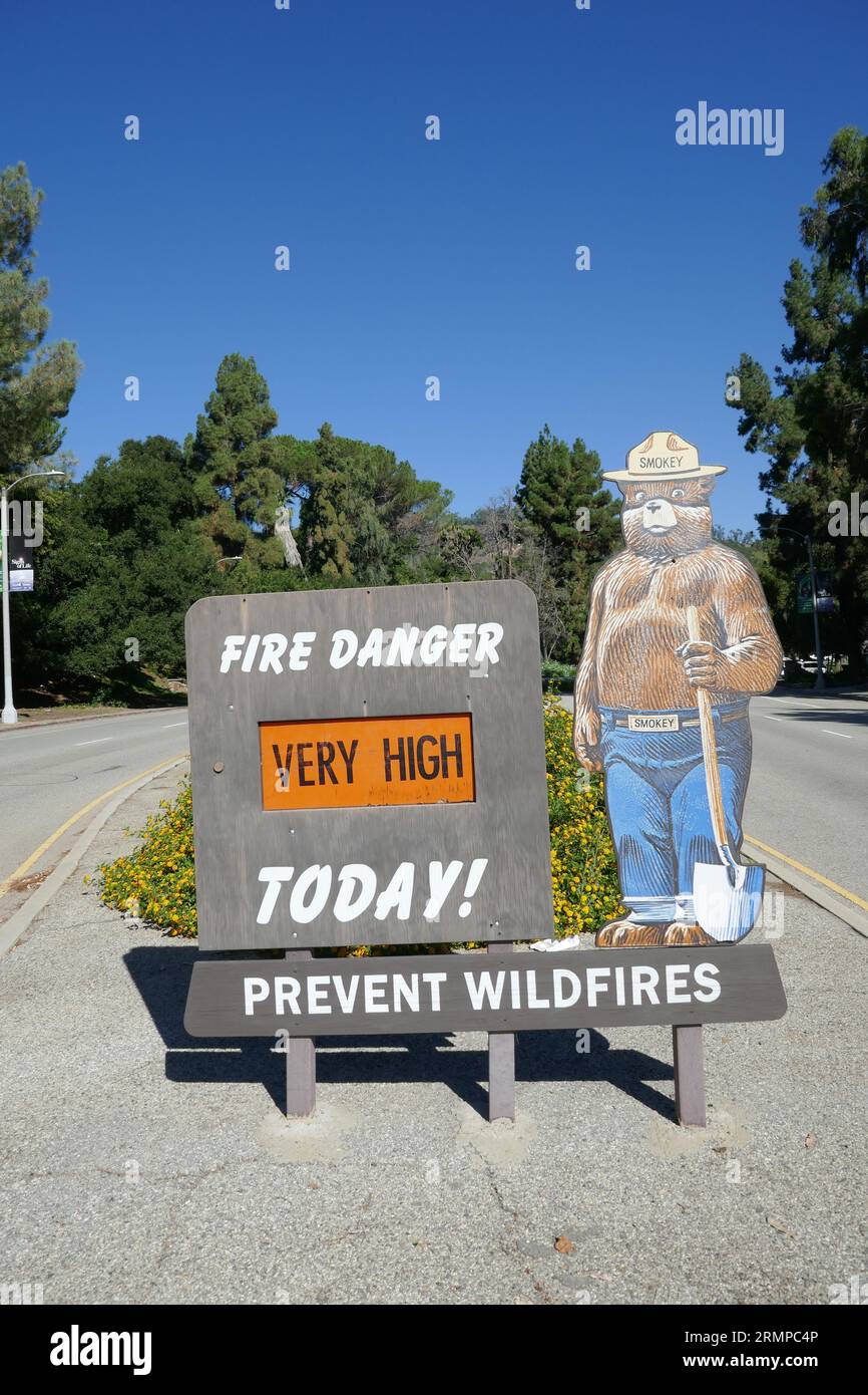 Los Angeles, California, USA 29th August 2023 Smokey The Bear Fire ...