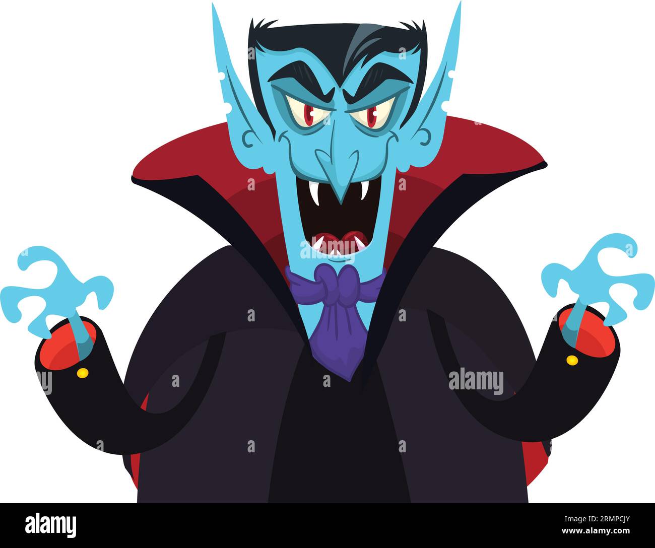 Happy Halloween character - cute vampire isolated on white background ...