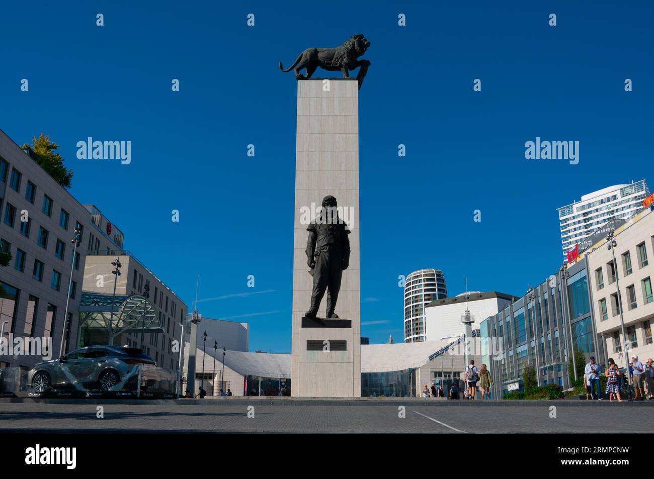 Bratislava, Slovakia. August 14, 2023. Statue of General Milan ...