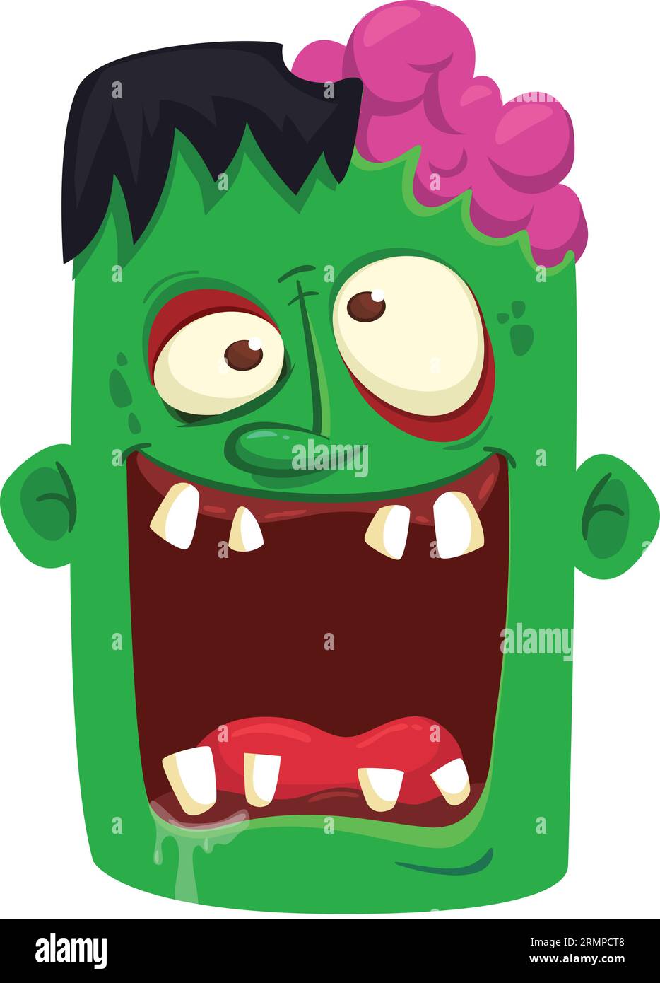 Zombie Teeth Drawing Boogeyman Silicone Mask - Eyeless Mouth Costume ...