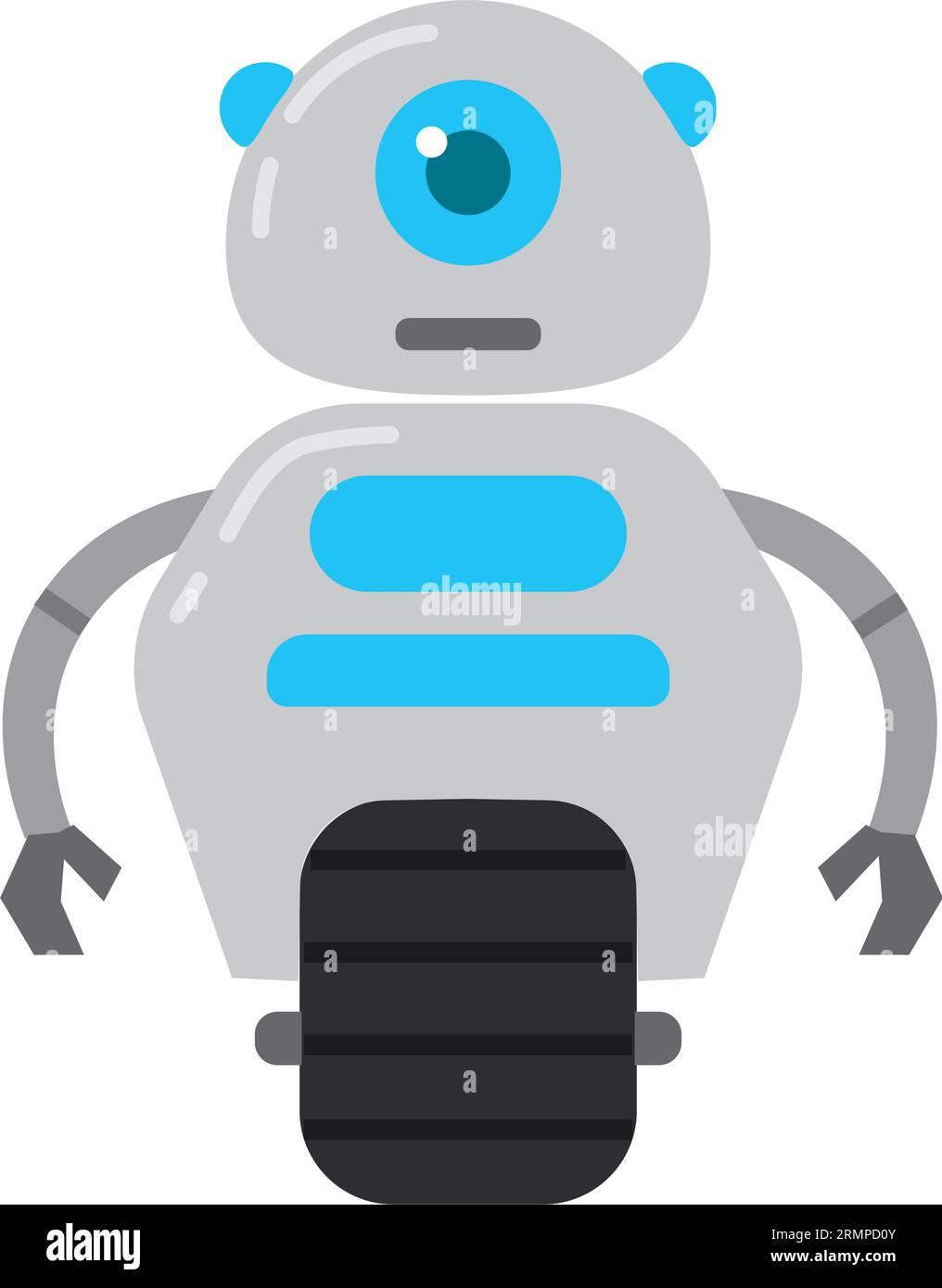 Isolated colored cute robot toy icon Vector Stock Vector Image & Art ...