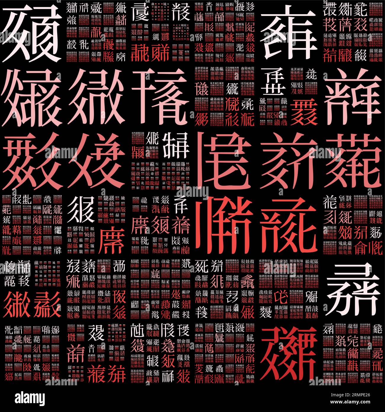 Background Design Design Using Random Characters Of Old Tangut
