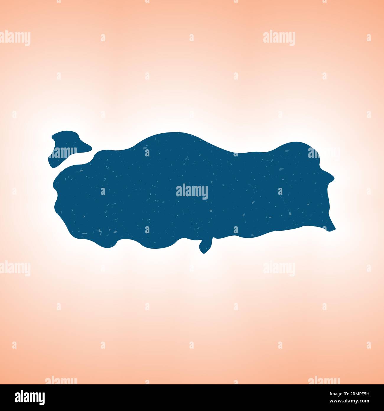 Turkey shape on a gradient background. Country map with scratch texture ...