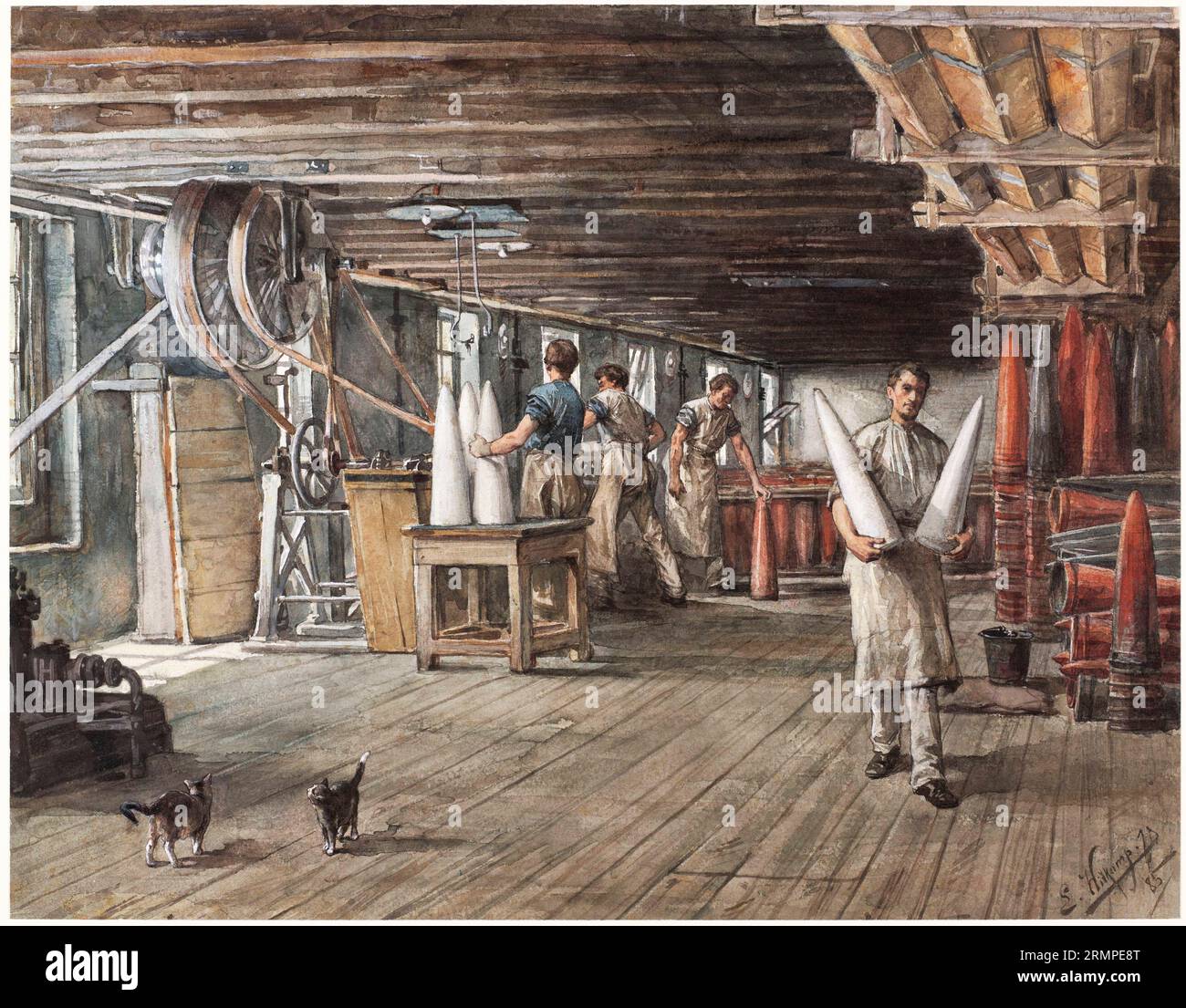 Sugar factory, illustration Stock Photo - Alamy