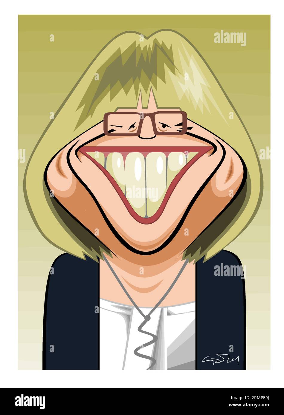 Donna Strickland, Canadian physicist, illustration Stock Photo - Alamy