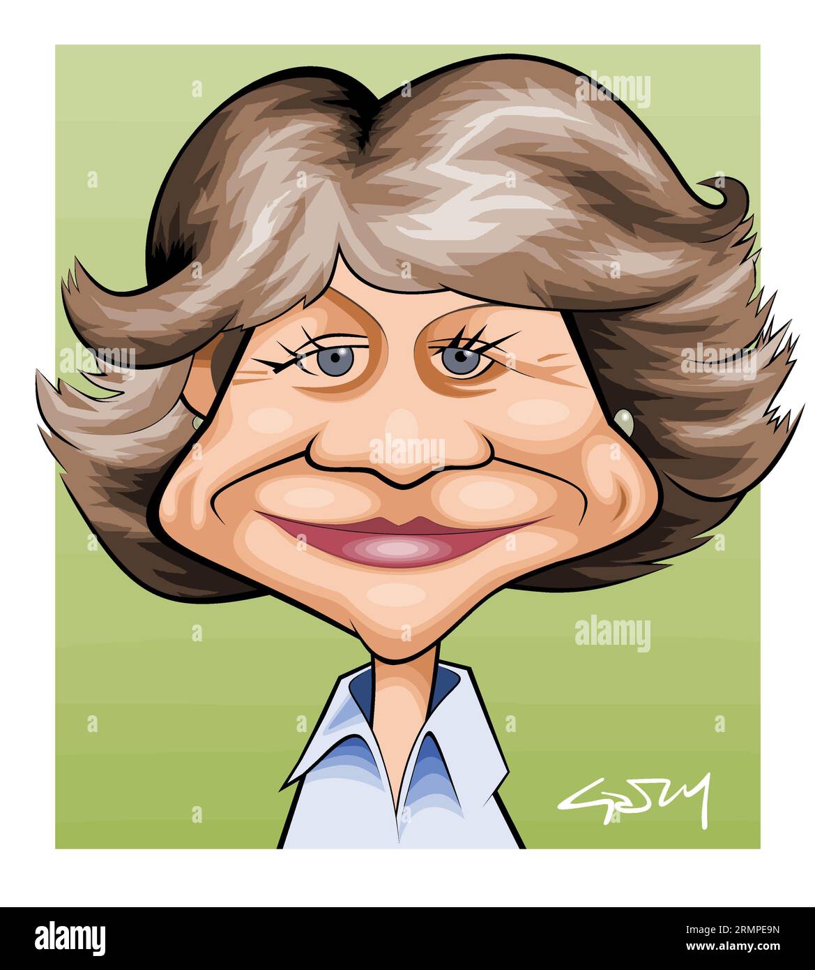 Carolyn Bertozzi, US chemist, illustration Stock Photo - Alamy