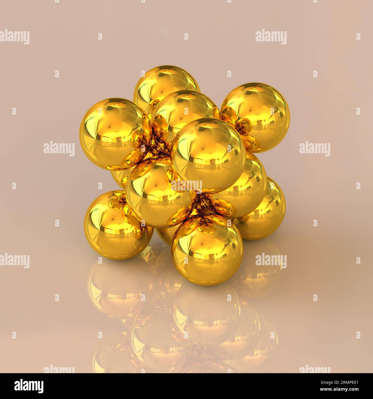 Gold crystal structure, illustration Stock Photo - Alamy Gold crystal structure, illustration Stock Photo - Alamy