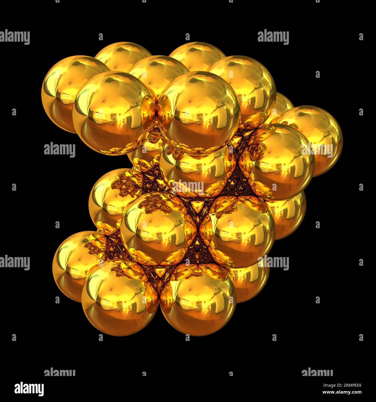 Gold crystal structure, illustration Stock Photo - Alamy Gold crystal structure, illustration Stock Photo - Alamy